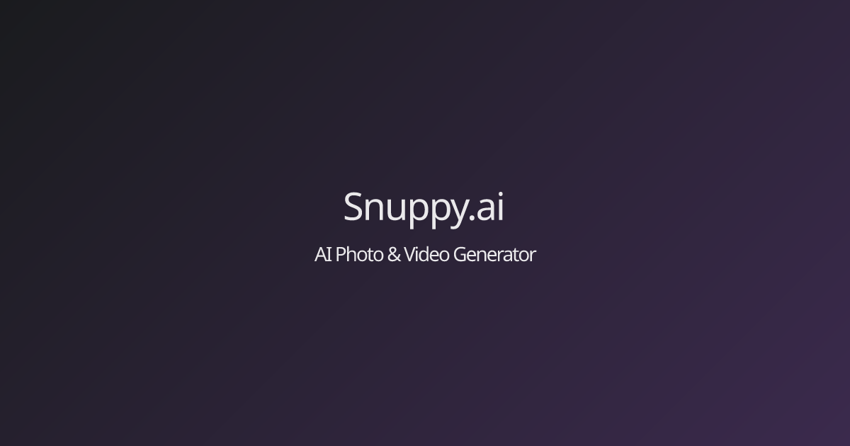 AI photo generator - Snuppy.ai